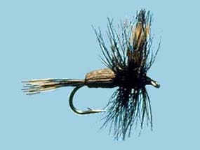 Turrall Hair Bodied Dry Humpy Black Trout Flies | Fly Fishing Flies | troutcatchers