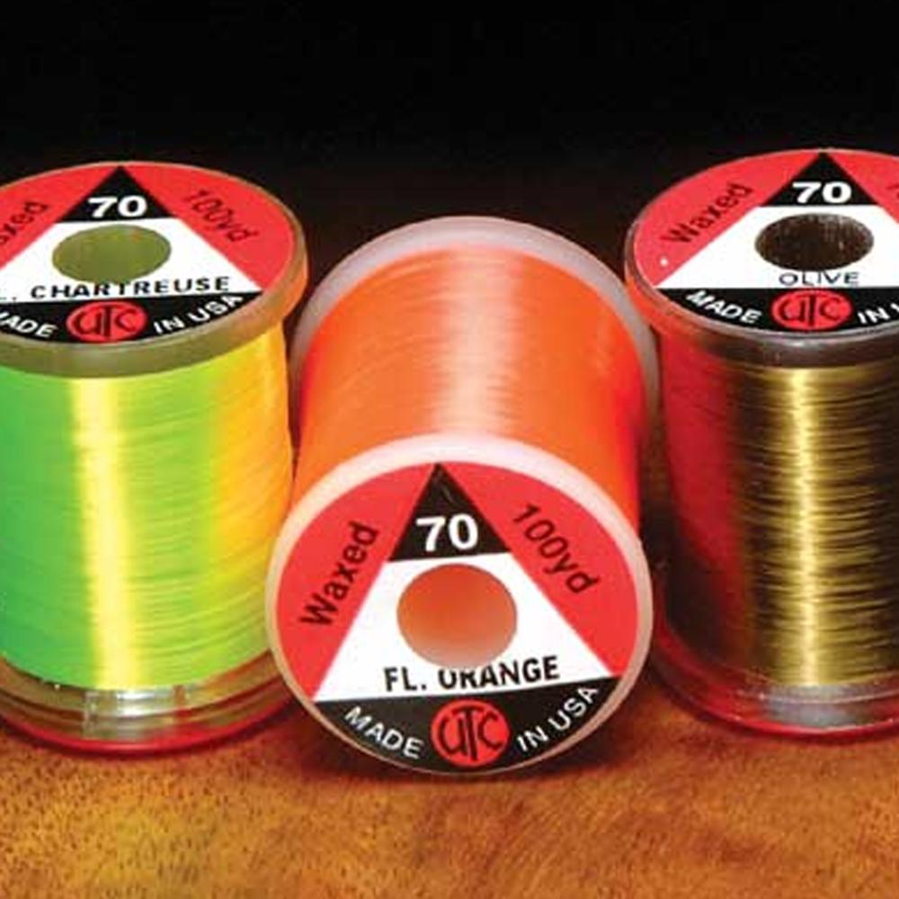 Flo Fire Orange Wapsi Ultra Thread 70 - Fly Tying Thread (100 Yards ...