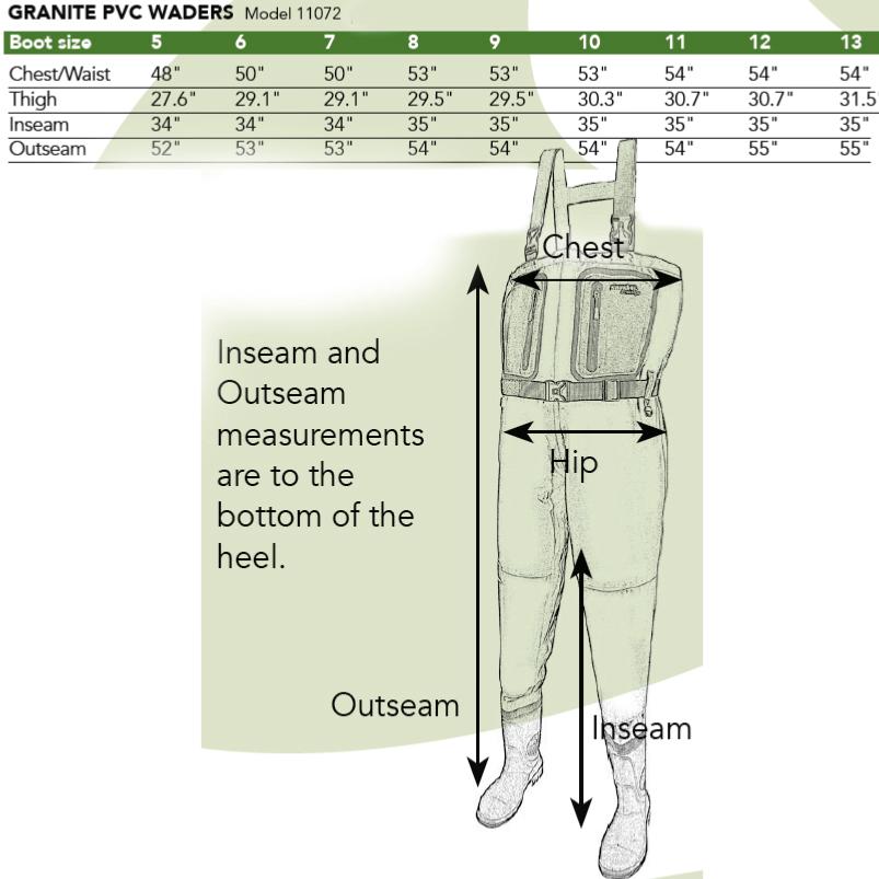 Snowbee Granite PVC Chest Waders | Snowbee Fishing Waders | troutcatchers